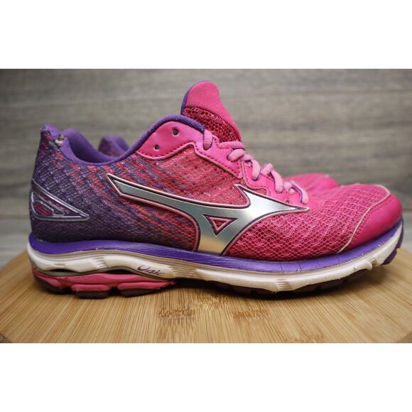 Mizuno | Shoes | Mizuno Shoes Womens 85 Pinkpurple Wave Rider 9 Road ...